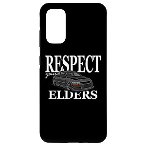 Galaxy S20 Retro Racer, Respect Your Elders, Mens Vintage Tuner Car Case