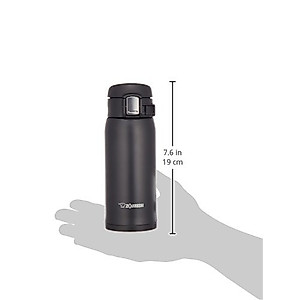 Zojirushi SM-SA36BA Stainless Steel Vacuum Insulated Mug, 1 Count (Pack of 1), Black