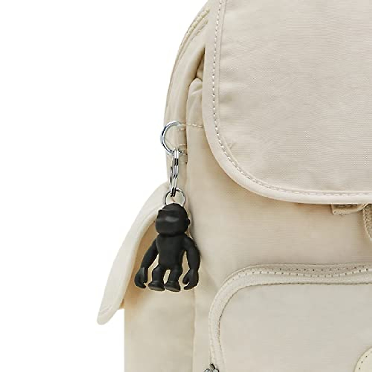 Kipling Women's City Pack Mini Backpack, Lightweight Versatile Daypack, Nylon School Bag, Light Sand, One Size