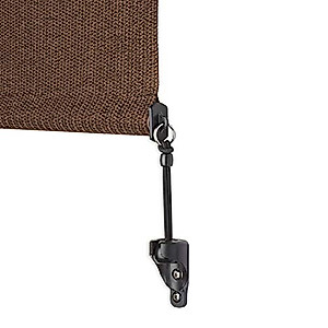 Coolaroo 448264 Cordless Outdoor Roller Shade with 90% UV Protection, Mocha
