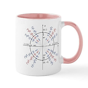 CafePress Unit Circle Funny Math Geek Mug Ceramic Coffee Mug, Tea Cup 11 oz