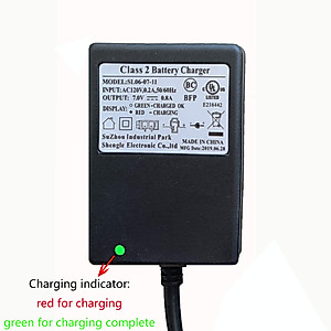 6 Volt Children Ride On Toy Car Charger, 6 V Battery Charger for Kid Trax Disney Frozen Mickey Minnie Mouse Toddler Quad Children Powered BMX X6 Audi R8 Spyder Ride-Ons Red Plug