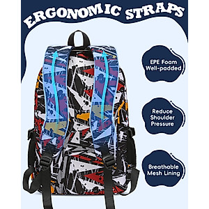 School Backpack for Boys Soccer Bookbag Schoolbag for Kids 6-8 7-8 8-10 8-12 Years Old Large Elementary School Book Bags for Boys Back to School Needs Bultos Morrales Mochilas para la Escuela de Niños
