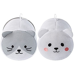 Cabilock Shoe Laundry Bag Sandwich Container 2pcs Mesh Laundry Bags Delicates Wash Bag Cartoon Cat Bra Wash Bags Travel Storage Organize Bag Clothing Washing Bags Sandwich Containers