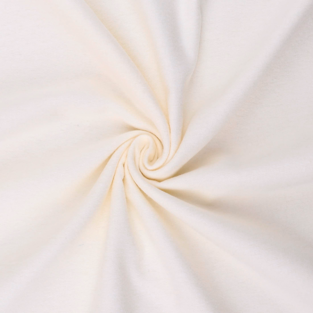 MOOK FABRICS Flannel Snuggle Solid, Winter White 15 Yard Bolt