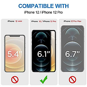 Tksafy Case for iPhone 12, iPhone 12 Pro Case, Clear Glitter Cute Laser Holographic Love Heart Pattern for Women Girls, Anti-Scratch Hard PC Protective Phone Cover for iPhone 12/12 Pro, Rainbow Heart