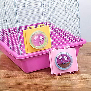 2 Set Small Animals Hamster Tunnel Cage Cover with Ventilation Holes External Pipe Interface Fitting Connection Board Tube Connector Stretch Resistant Inner Diameter 2.17 inch