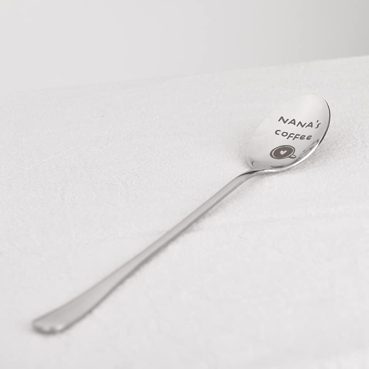 Nana Gifts from Grandkids Granddaughter Grandson Grandmother Coffee Spoon Engraved Grandma Granny Birthday Mother's Day Gift Spoons for Coffee Lovers