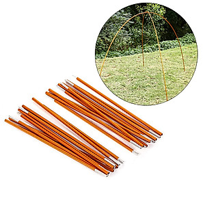 Tent Pole Folding Fiber Glass Rod Double Replacement Tent Pole Support Frames for Awning Poles Camping Hiking