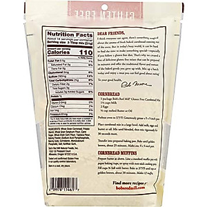 Bob's Red Mill Gluten Free Cornbread Mix, 20 Oz