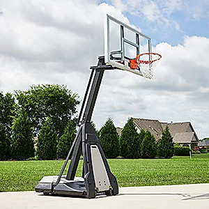Spalding The Beast® 60" Tempered Glass Portable Basketball Hoop