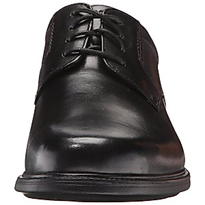 Rockport Men's Charles Road Plain Toe Oxford Black Leather 10 W (EE)-10 W
