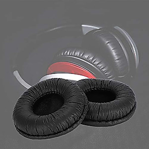 01 Ear Pads Cotton Cushion Durable Earphone Ear Pads, Ear Pads Cushion, Black for Home 55mm Headphones