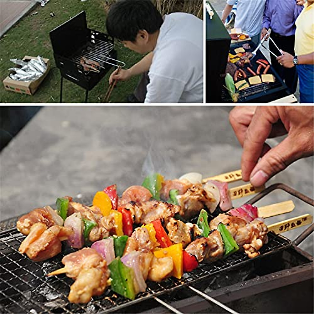 XIONGGG Charcoal Barbecues BBQ Grill Rack, Folding Portable Smoker Grill Racks for Outdoor, Travel, Picnic, Camping, Garden Summer Party