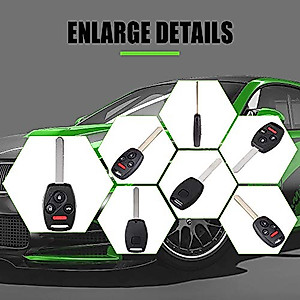 SCITOO Keyless Entry Remote Control Key Fob Replacement for Honda Accord for Honda CR-V 2003-2007 1PC FCC OUCG8D380HA 35111SHJ305 850GG8D380HA