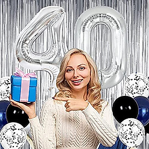 BEISHIDA 2 Pack Silver Foil Fringe Curtain, Silver Tinsel Metallic Curtains Photo Backdrop Streamer Curtain for Party Door Wall Curtain Wedding Birthday Bachelorette New Year Decor(3.28 ft x 6.56 ft)