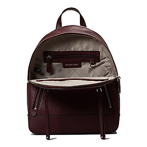 Michael Kors Women's Brooklyn Medium Backpack, Merlot, OneSize