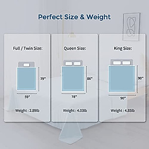 Kaisa Cooling Blanket for Hot Sleepers, Cooling Throw Twin Size, Double Side Cooling Technology, Light Weight Summer Blanket for Kids Adults, Cool Blanket for Bed Couch, Machine Washable, Blue