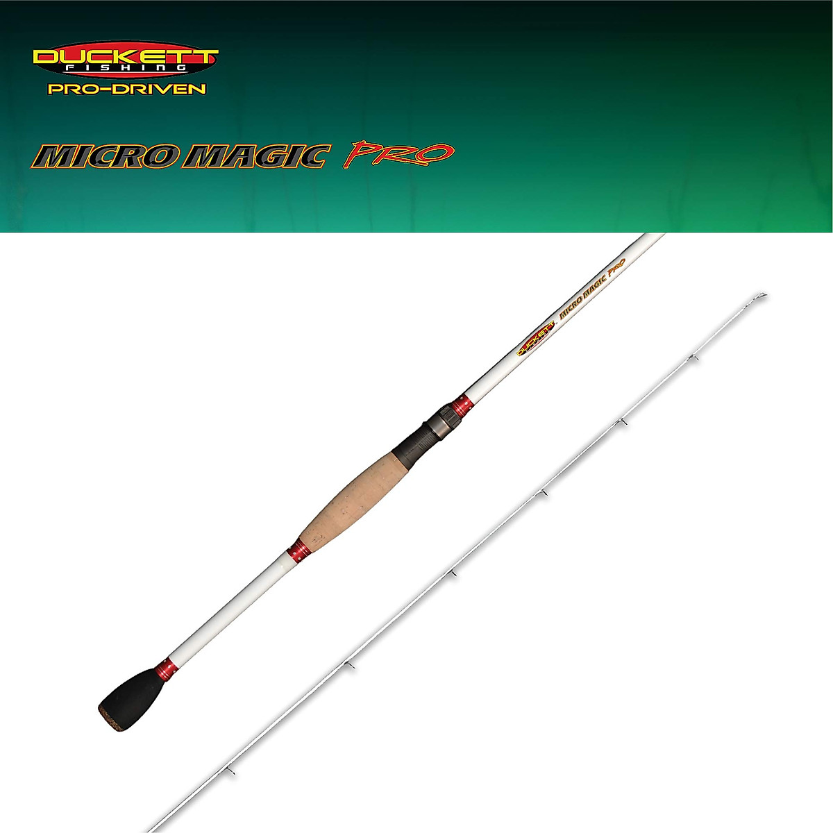 Duckett Fishing DFMP70M-S Micro Magic ProSpin Medium Action Rod with Split Grip, 7', Spinning