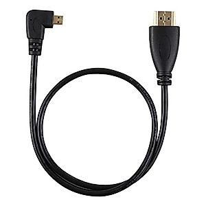 chenyang CY Right Angled 90 Degree Micro HDMI to HDMI Male HDTV Cable 150cm for Cell Phone & Tablet