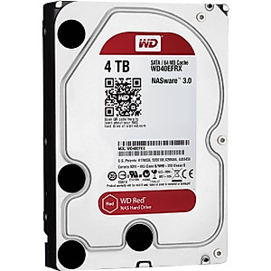 Western Digital WD40EFRX WD Red NAS Hard Drive - Hard drive - 4 TB - internal - 3.5 inch - SATA 6Gb/s - buffer: 64 MB - for WD My Cloud EX2, EX4