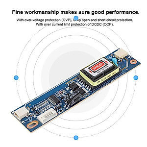 High Pressure Inverter Board CCFL Dual Lamp Large Port High Pressure Inverter Board for 10-22" LCD Screen Backlight 10-28V