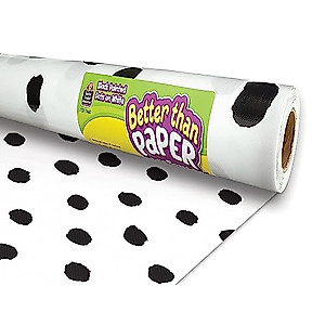 Black Painted Dots on White Better Than Paper® Bulletin Board Roll