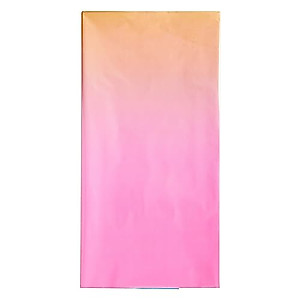 Sparkle and Bash 3 Pack Plastic Ombre Rainbow Tablecloth, Pastel Table Covers for Birthday Party Decorations (54x108 in)