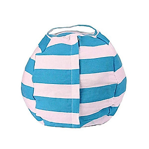 Stuffed Storage Bean Bag Chair Extra Large Beanbag Cover for and Adults Cover for Organizing Plush Stuff Sit Organization Memory Foam(Light blue)