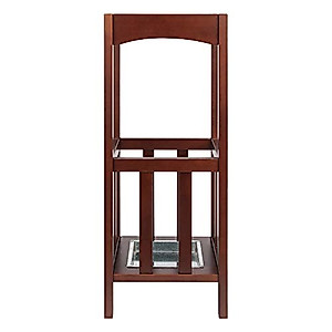 Winsome Rex, 10.87" W x 26.77" H x 10.87" D, Walnut