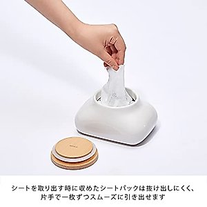 ideaco (イデアコ) Wet Sheet Case, 幅16×奥行9.2×高さ12.5cm, wht