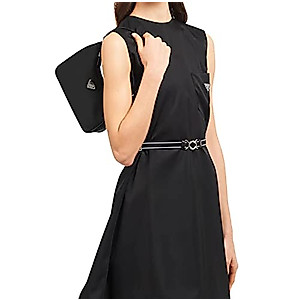PRAD Nylon Handbag Classic Silver Buckle Triangle Label Black One Shoulder Underarm Mini Tote Gift For Women