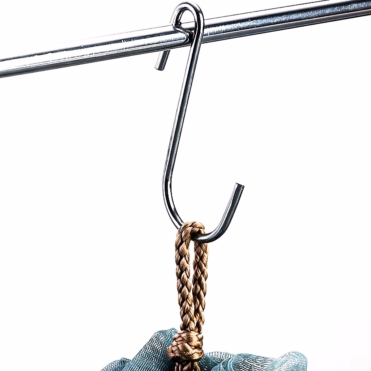 Cozihom 2.4 Inches S Hooks for Hanging Kitchen Utensils, Plants, Pots, Clothes, Bird feeders and Decors, Silver, Pack of 40