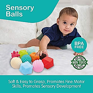 Naturals Infinity Montessori Toys for Babies | 3 in 1 Soft Baby Toys Set | Baby Toys 6 to 12 Months | Sensory Toys for Toddlers 1-3 | Toys for Babies 0-6 Months | Learning Toys