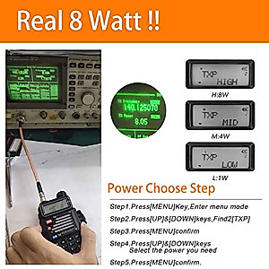 TIDRADIO UV-5R Pro 8W Ham Radio Handheld 144-148Mhz/420-450Mhz TIDRADIO UV-5R Dual Band Two-Way Radio Walkie Talkies kit