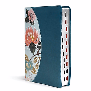 CSB Study Bible For Women, Teal Flowers LeatherTouch, Indexed, Black Letter, Study Notes and Commentary, Articles, Profiles, Word Studies, Charts, Full-Color Maps, Easy-to-Read Bible Serif Type