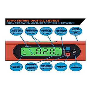 Johnson Level & Tool 5700-4800D JLX Programmable Digital Level, 48", Orange, 1 Level