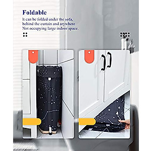 40" Portable Foldable Bathtub, Soaking Bathing Tub for Adults, Separate Family Bathroom SPA Tub with Drain, Ideal for Hot Bath Ice Bath, Black