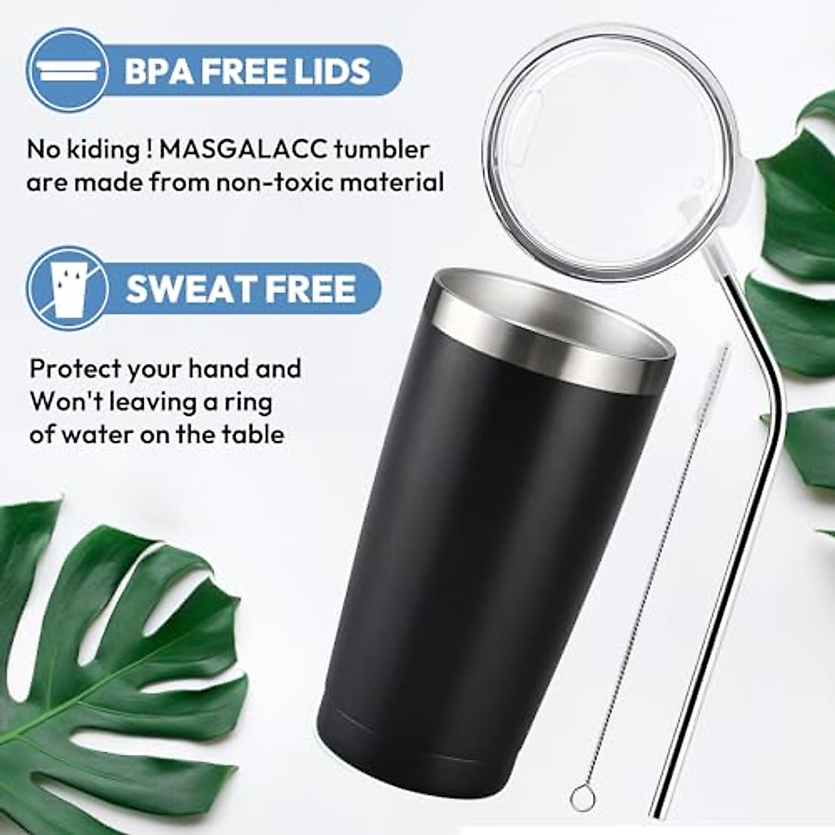 MASGALACC Dog Dad Gifts for Men - Dog Lover Mug - Dog Father Coffee Cup - Dog Fathers Day Gift - 20 Oz Stainless Steel Tumbler