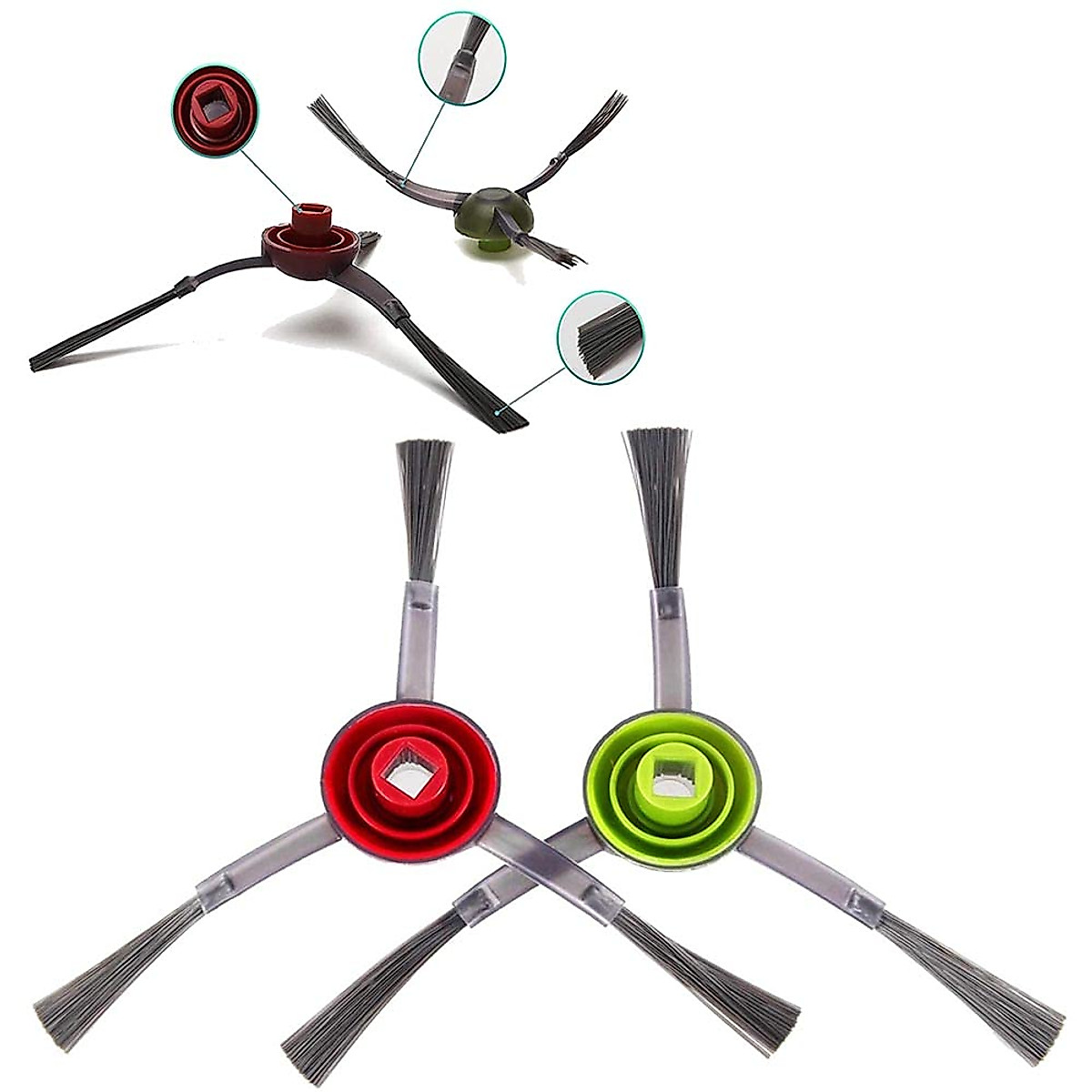 Electropan Accessories for DEEBOT OZMO 920/950/T5/T8/T8 AIVI/T8 Max/N7/N8+/N8 Pro/N8 Pro Plus/T9+/N10 Plus/Yeedi Vac 2 Pro/Vac/Vac Max/Vac Station Robot Vacuum Deebot T8 Replacement Parts