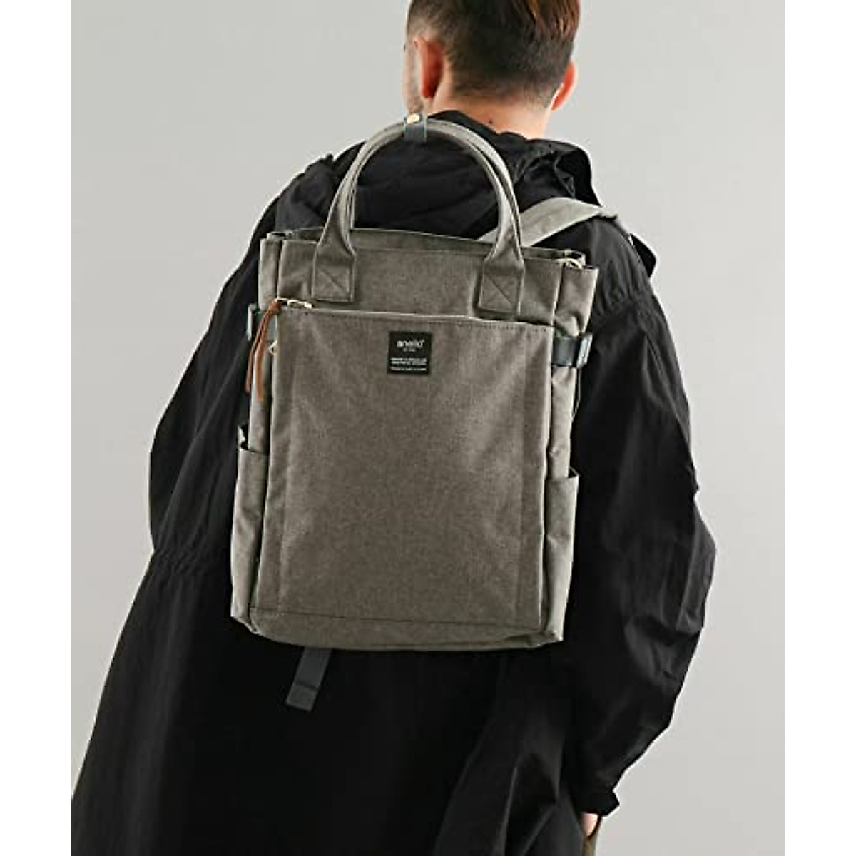 anello(アネロ) Anero POST ATC1225Z 2-Way Backpack, A4, Multiple Storage, Beige