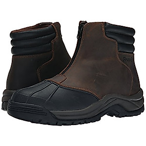Propét mens Blizzard Mid Zip-m hiking boots, Brown/Black, 10 3X-Wide US