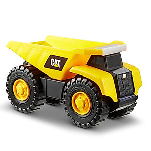 CAT Construction Toys, Cat Construction Tough Machines Toy Dump Truck, 10" w/Realistic Lights & Sounds, Rumbling Action, Movable Parts & Sturdy Plastic Construction