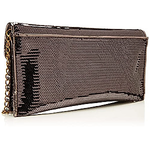 GUESS US Virtual Sequin Fold-Over Clutch