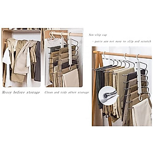 Magic Pants Hanger, Multipurpose Closet Hanger, Space Saving Wardrobe Organizer (2-Pack)