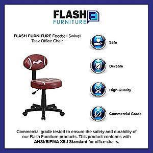 Flash Furniture Preston Football Swivel Task Office Chair