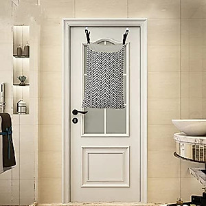 HDHYK Adjustable Space Saving Door Hanging Laundry Hamper Bag Dorm Laundry Bag,Wide Open Top Over The Door Laundry Hamper with Free Hanging Hooks