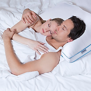 Bedufsar Bed Pillows for Sleeping, King Size Pillows Hotel Quality Set of 2, Firm and Supportive Gusseted Pillows for Side and Back Sleepers, Cooling Down Alternative Fluffy and Soft Pillow (20x34 in)