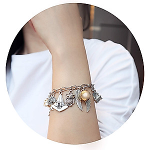 Fancy Space Wizardry Themed Handmade Charm Bracelet Set – Adjustable Jewelry, Birthday Gift for Kids, Girls, Women