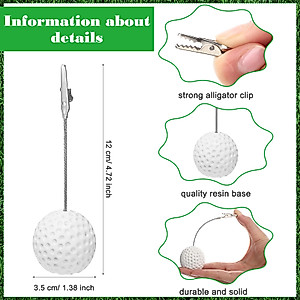 101 Pcs Guess How Many Golf Tees Cards 1 Resin Golf Ball Base Memo Clip Holder 10 Pencils Funny Games for Golf Theme Party Supply Bridal Shower Birthday Baby Shower